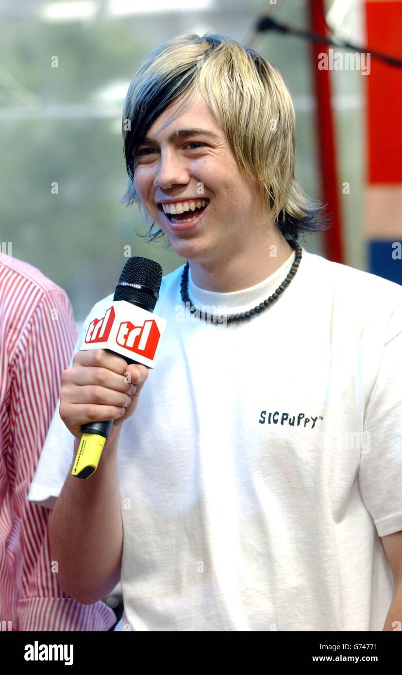James Bourne from pop group Busted, sports a new haircut during their ...