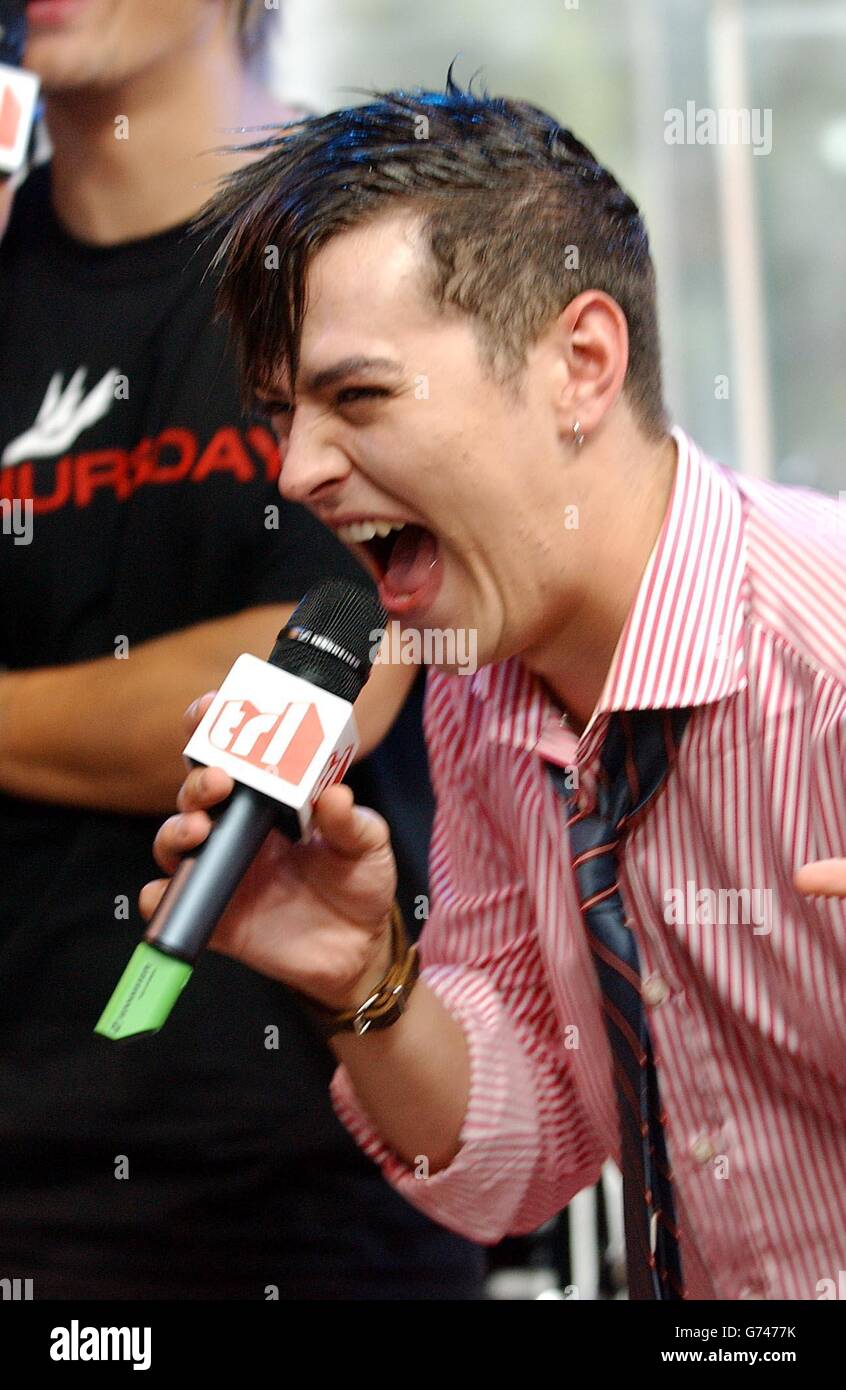 Matt Willis from pop group Busted, sports a new haircut during their ...