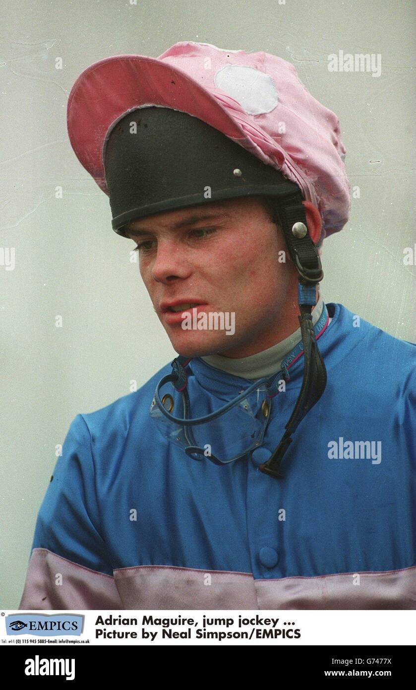 Horse Racing. Adrian Maguire Stock Photo - Alamy