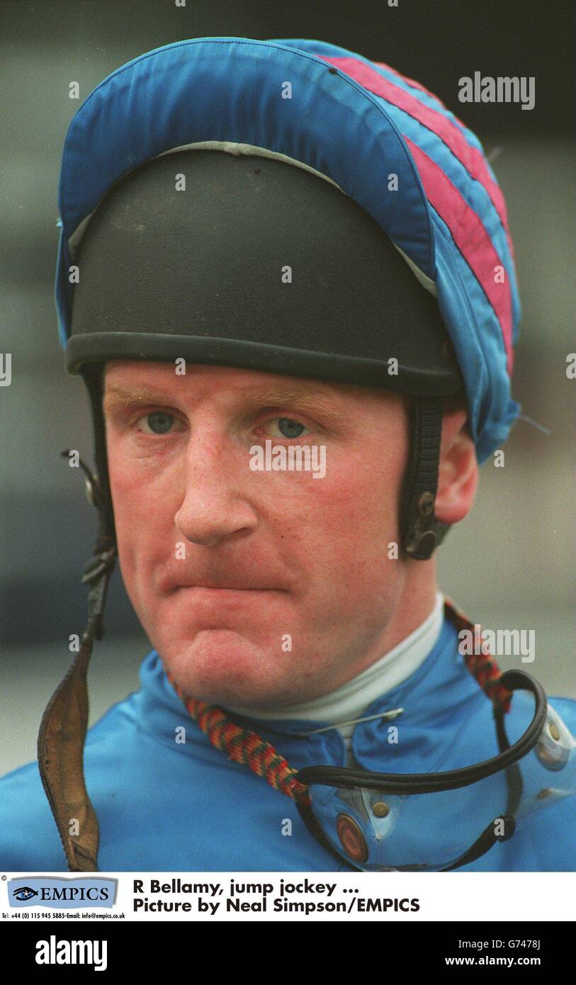R Bellamy, jump jockey ... Picture by Neal Simpson/EMPICS Stock Photo ...