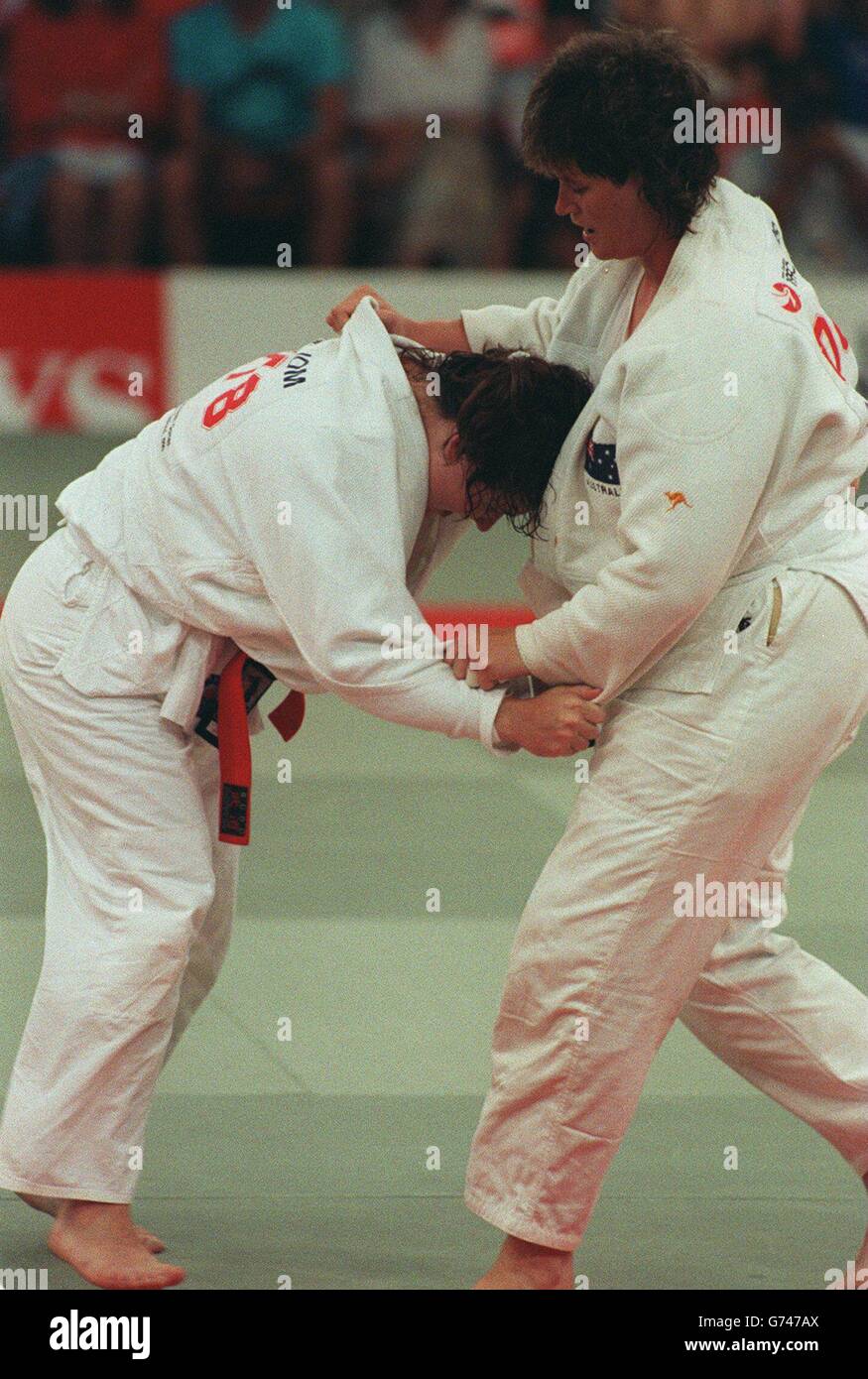 Commonwealth Games Auckland-Judo. Vondy (Isle of Man) and Dekker ...