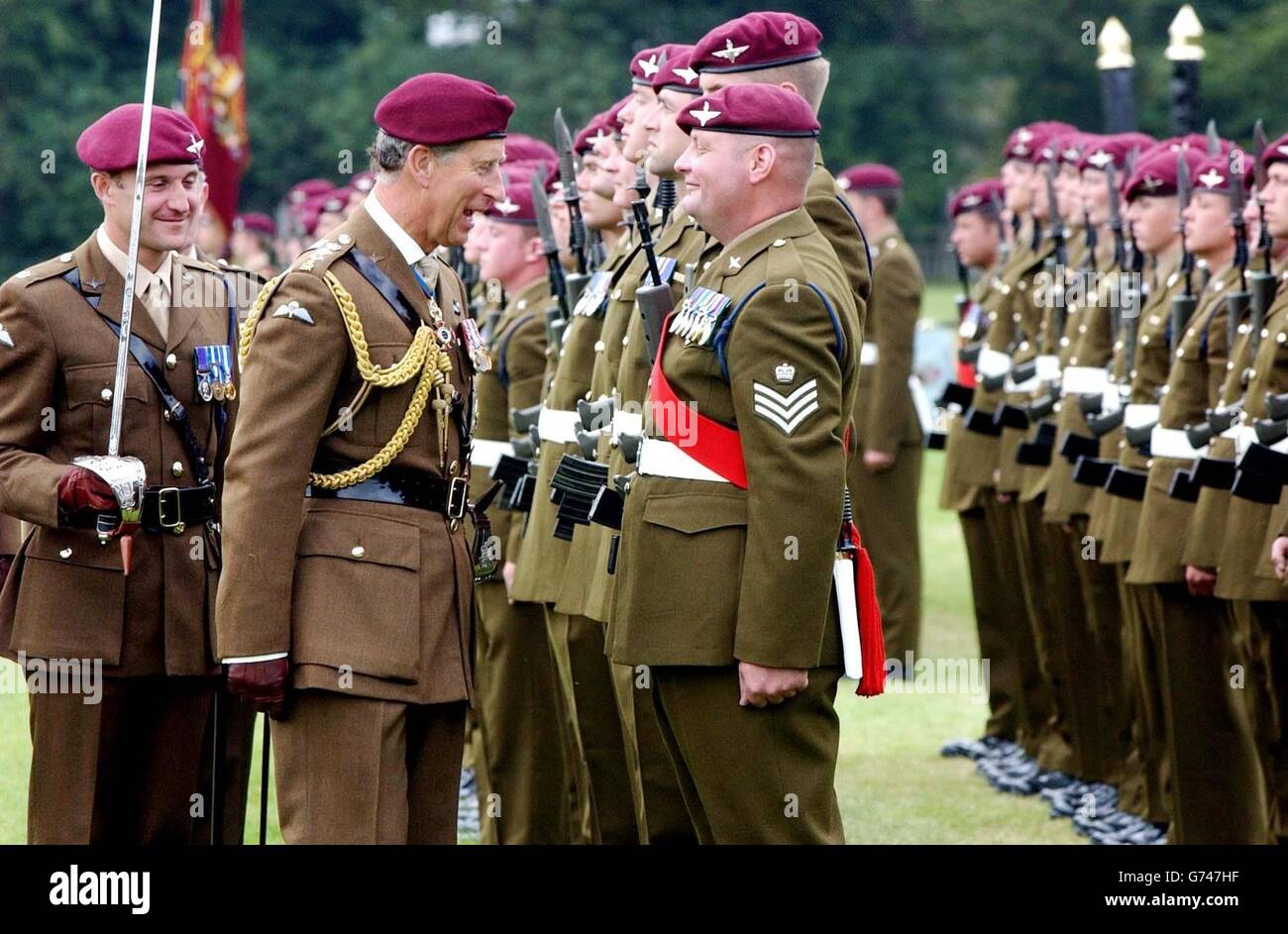 Expects a parade of the 4th battalion parachute regiment hi-res stock ...