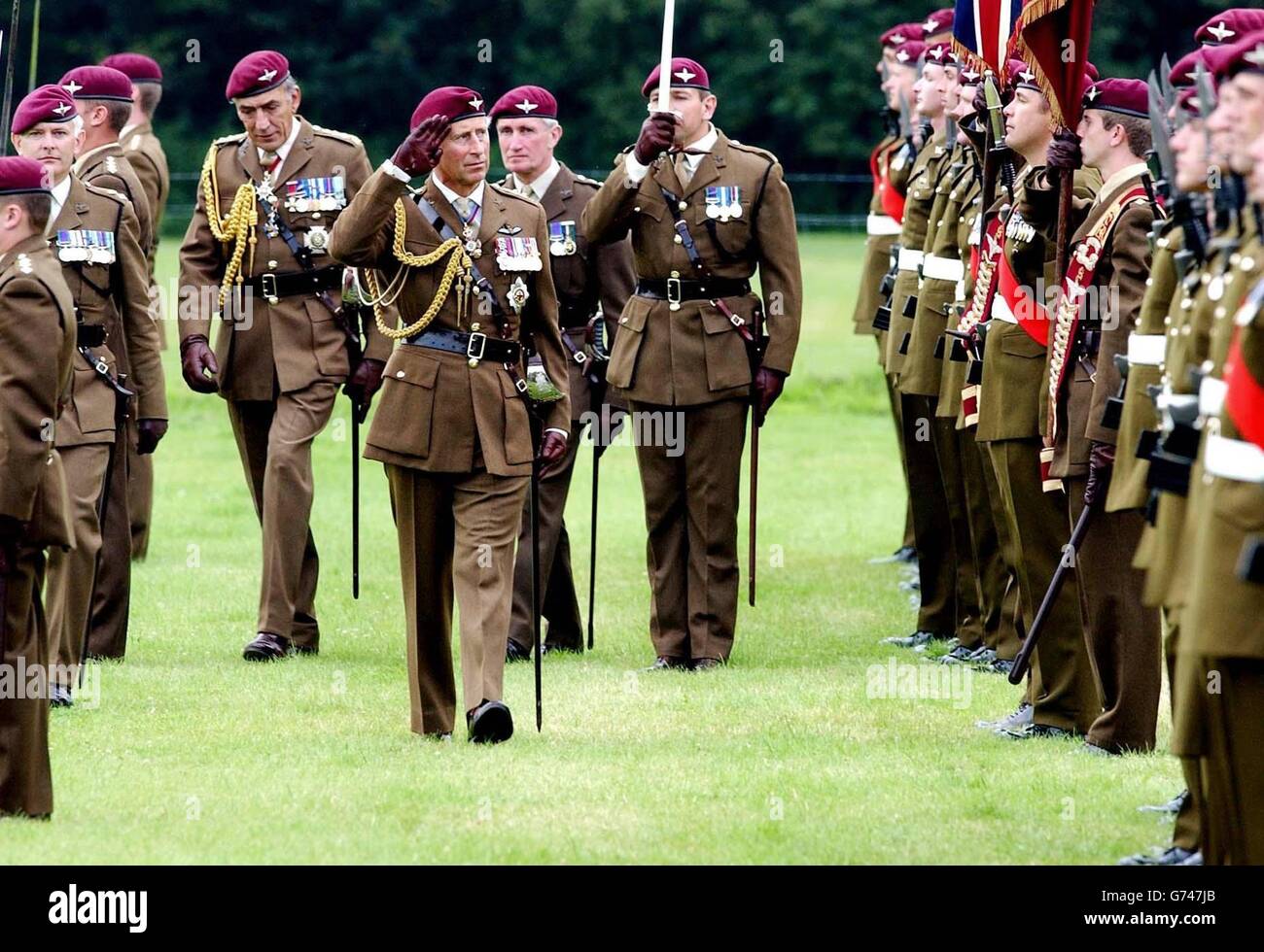 Parachute Regiment Prince Charles Stock Photos & Parachute Regiment ...