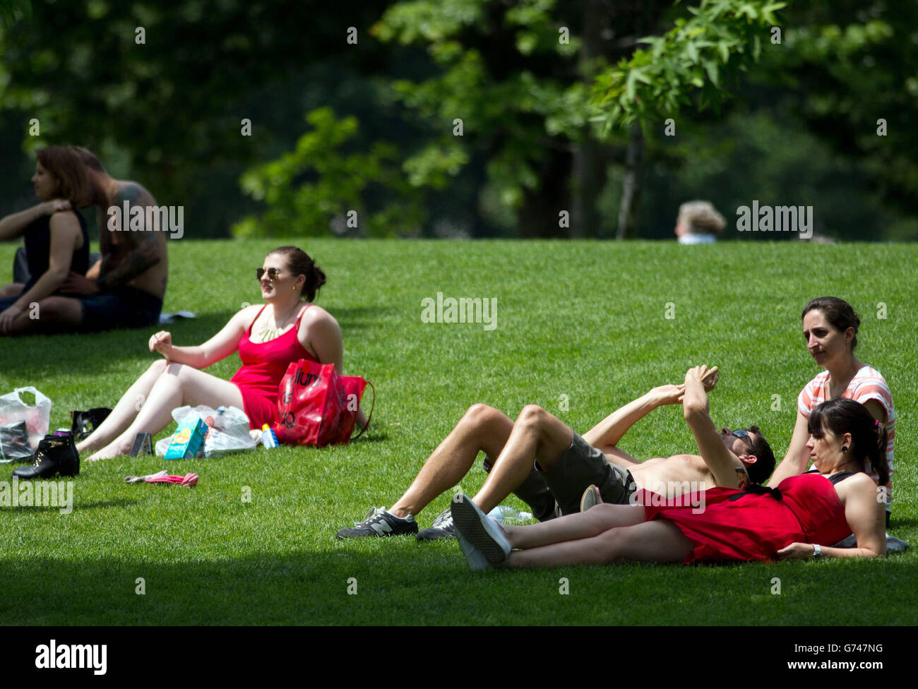 Summer weather June 13th Stock Photo - Alamy