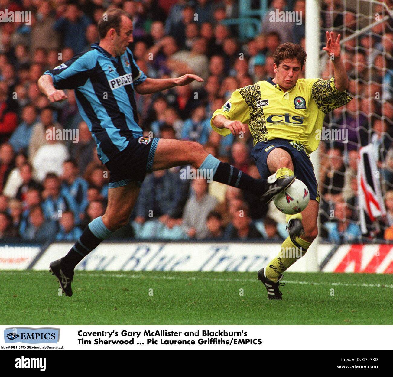 Coventrys gary mcallister and blackburns gary croft hi-res stock ...