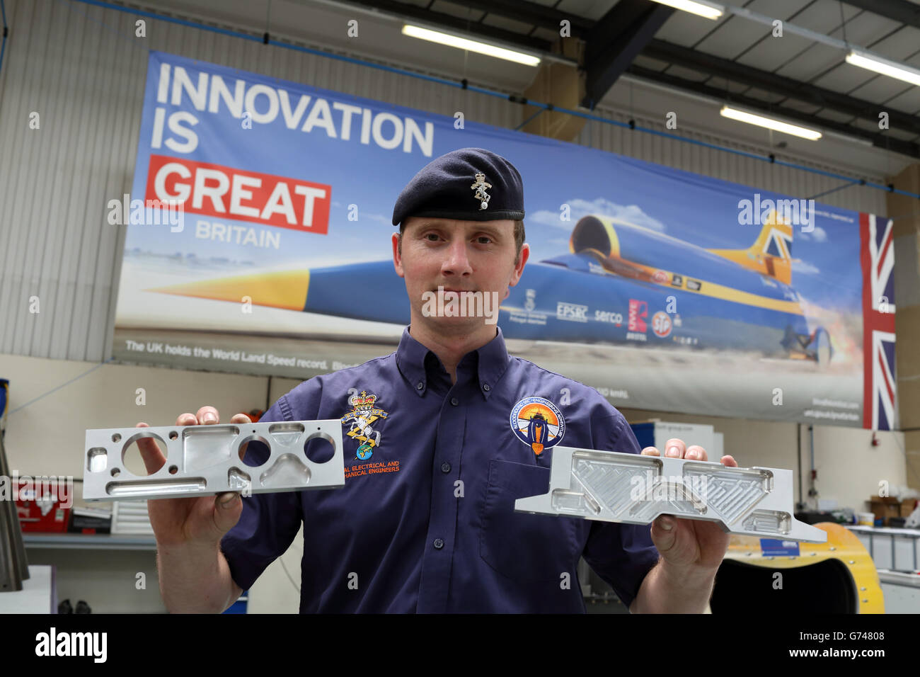 SSC Bloodhound jet car Stock Photo - Alamy