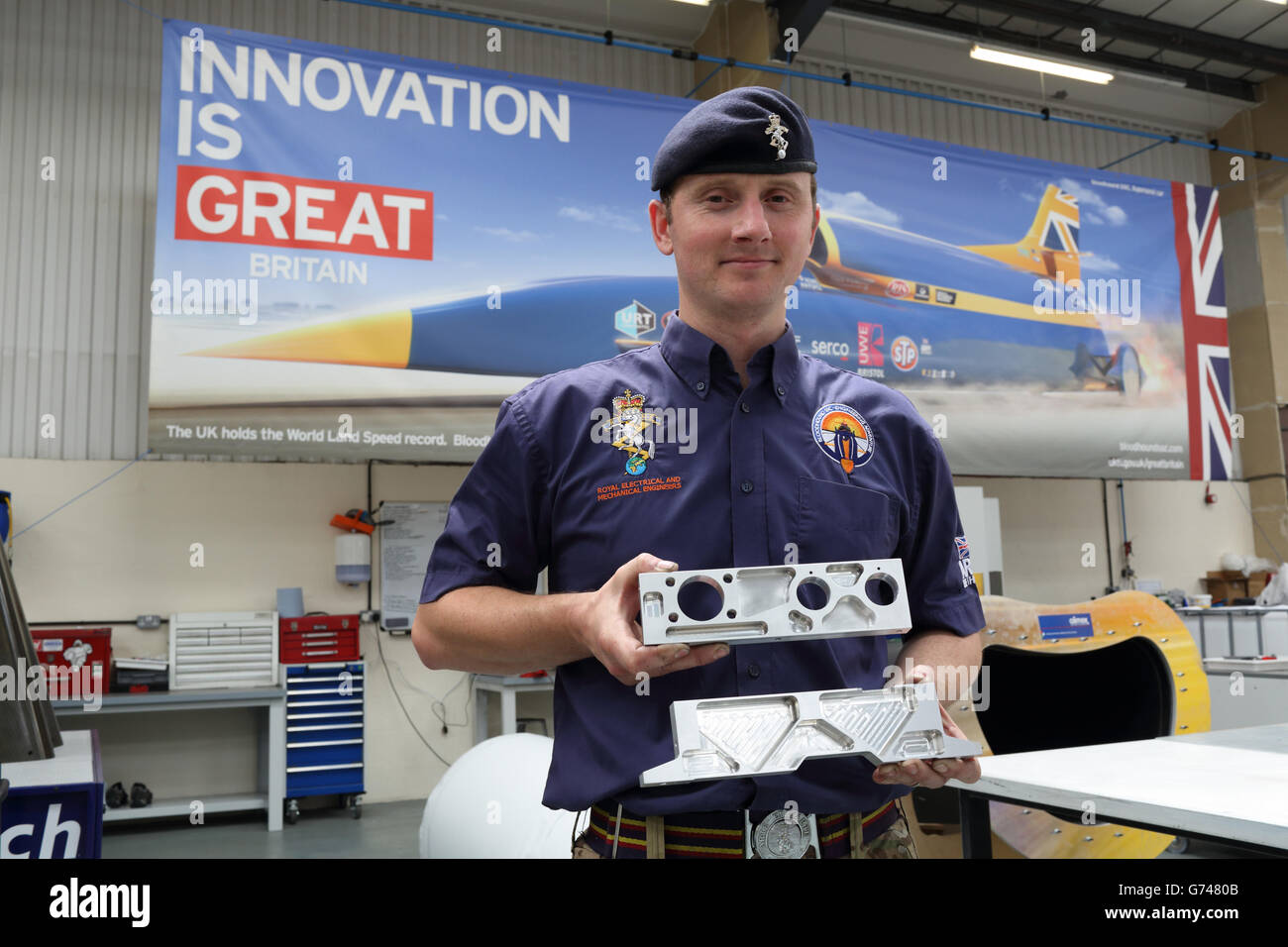 SSC Bloodhound jet car Stock Photo - Alamy
