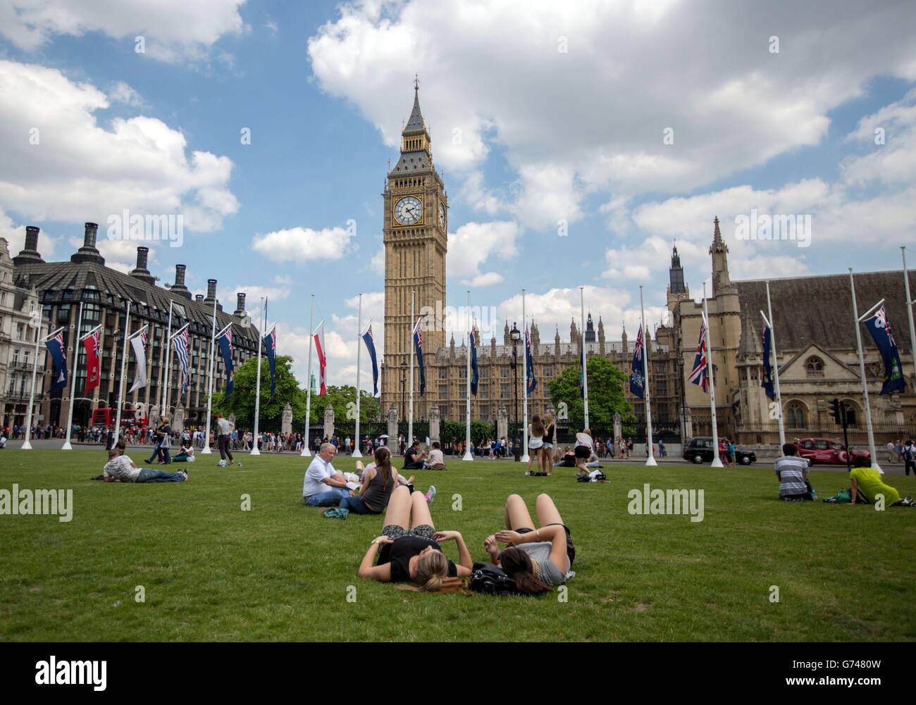 Summer weather June 13th Stock Photo - Alamy