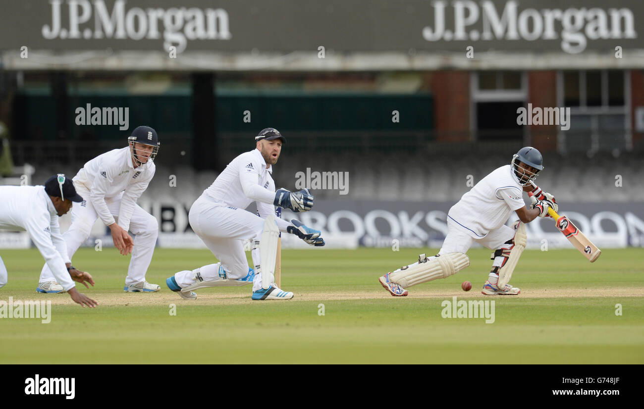 Sri Lanka's Kaushal Silva bats during day five of the Investec Test ...