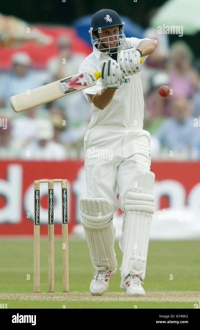 Kent batsman Ed Smith on his way to a century as Kent take on Sussex in ...