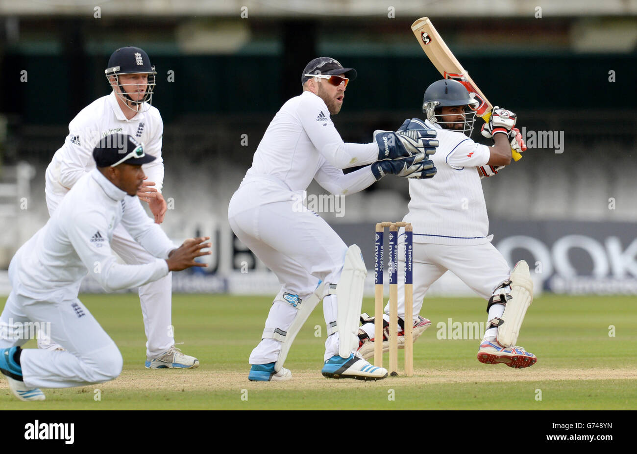 Sri Lanka's Kaushal Silva bats during day five of the Investec Test ...