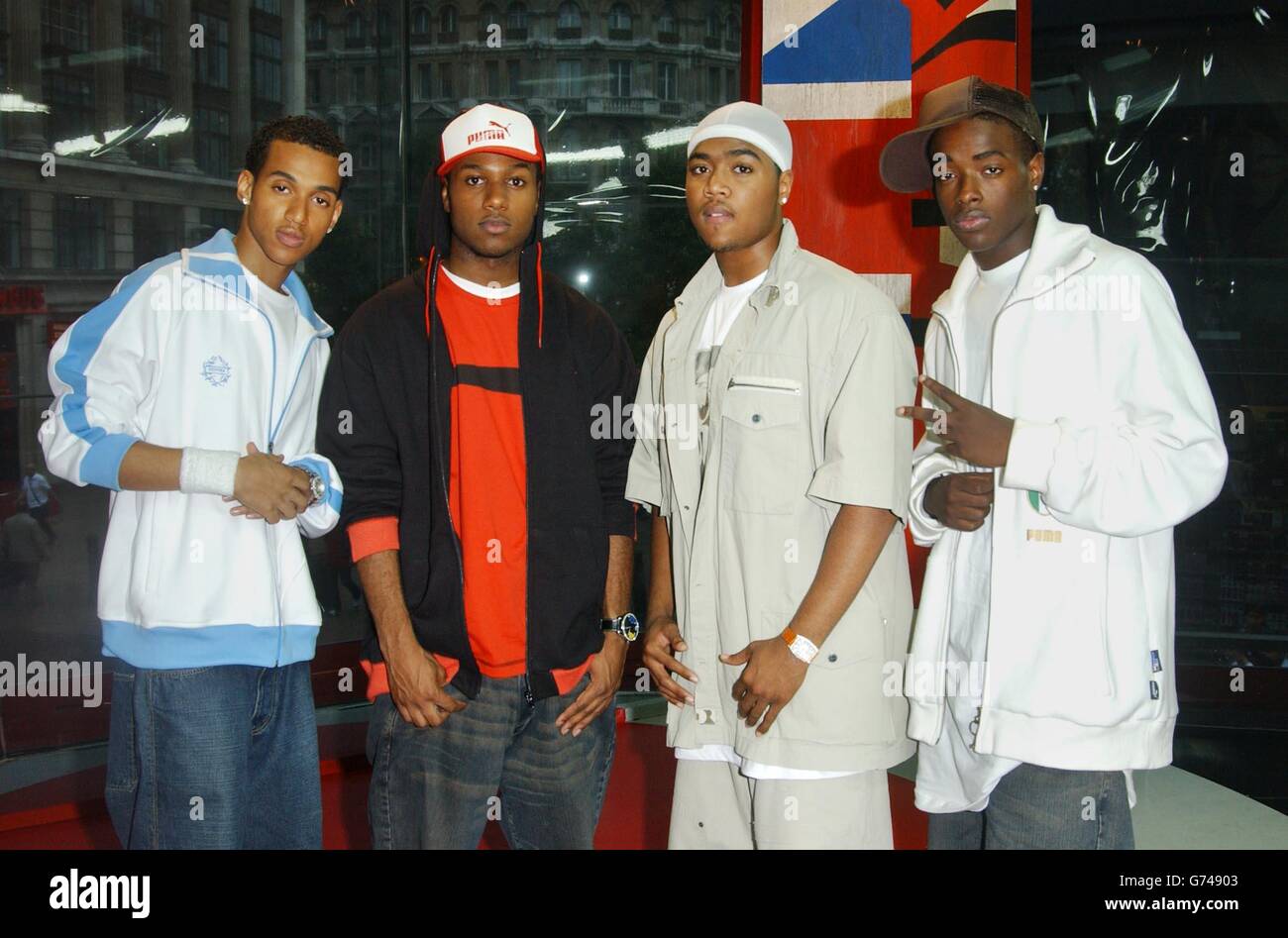 US hip-hop act ATL during their guest appearance on MTV's TRL - Total ...