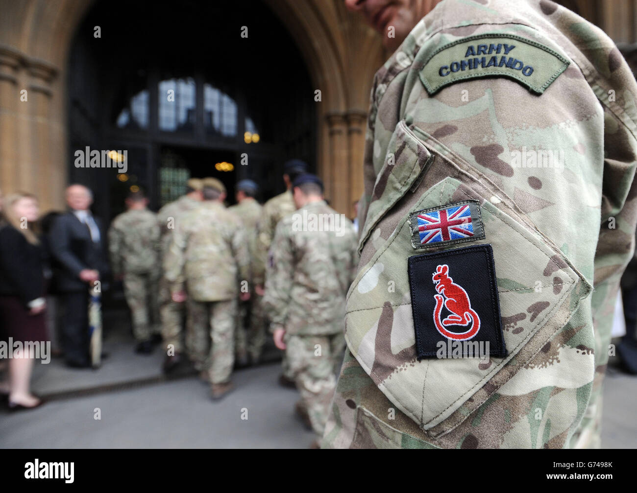Members from the Hohne-based 7 Armoured Brigade, 'The Desert Rats' file ...