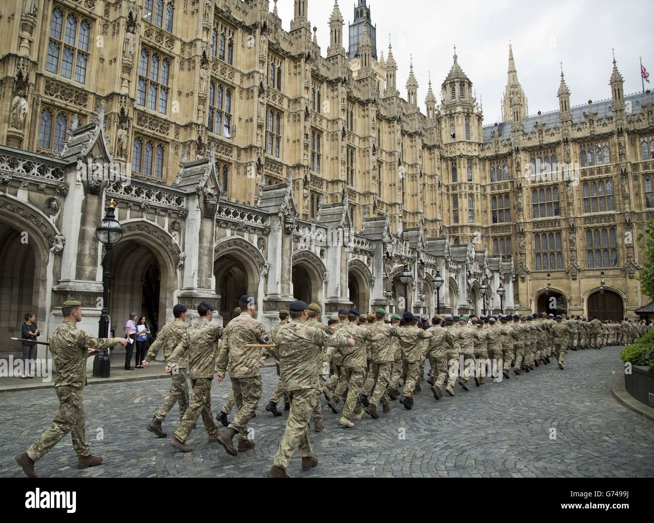 7 Armoured Brigade homecoming parade - London Stock Photo - Alamy