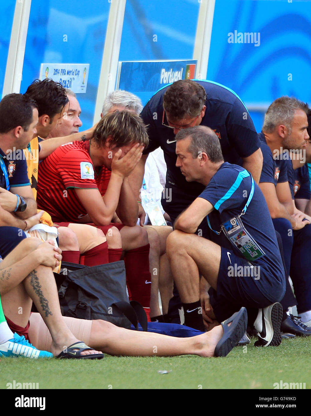 Stadium football crying upset injury dejected reaction hi-res stock ...