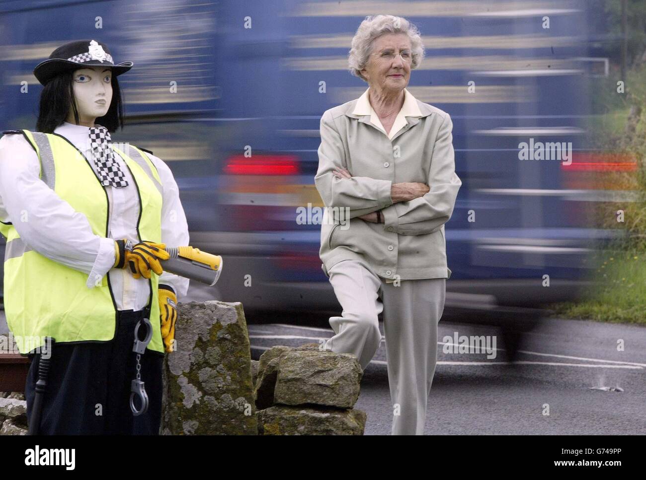 Scarecrow with speed camera hi-res stock photography and images - Alamy