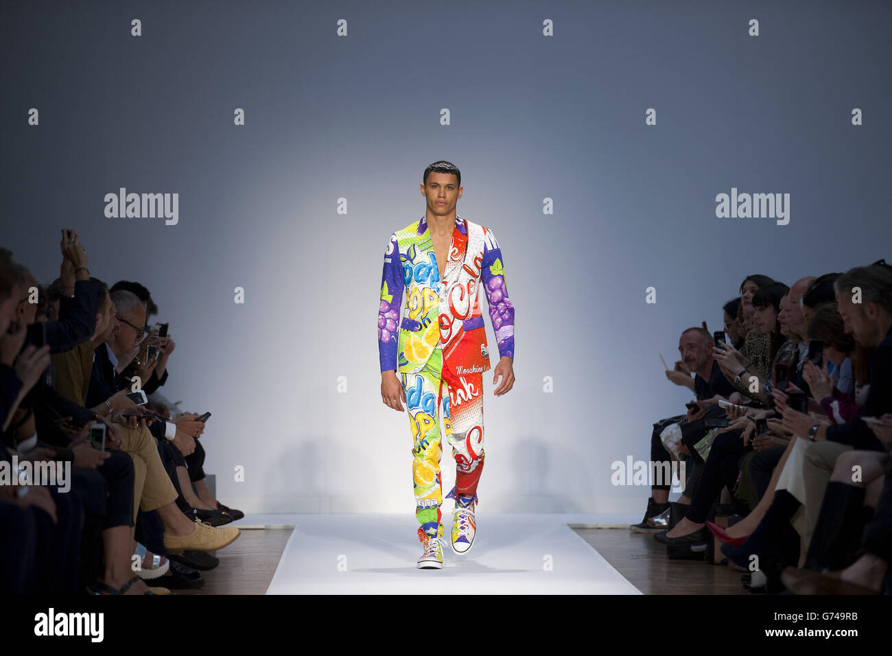 Moschino catwalk - London Collections: Men 2014 Stock Photo - Alamy