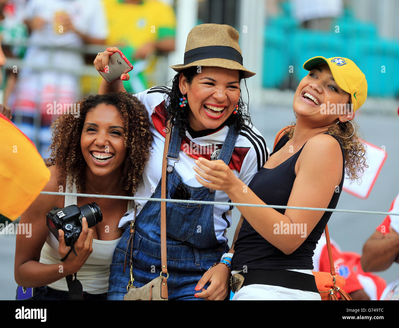 Portugal fans in the stands at the arena fonte nova hi-res stock ...