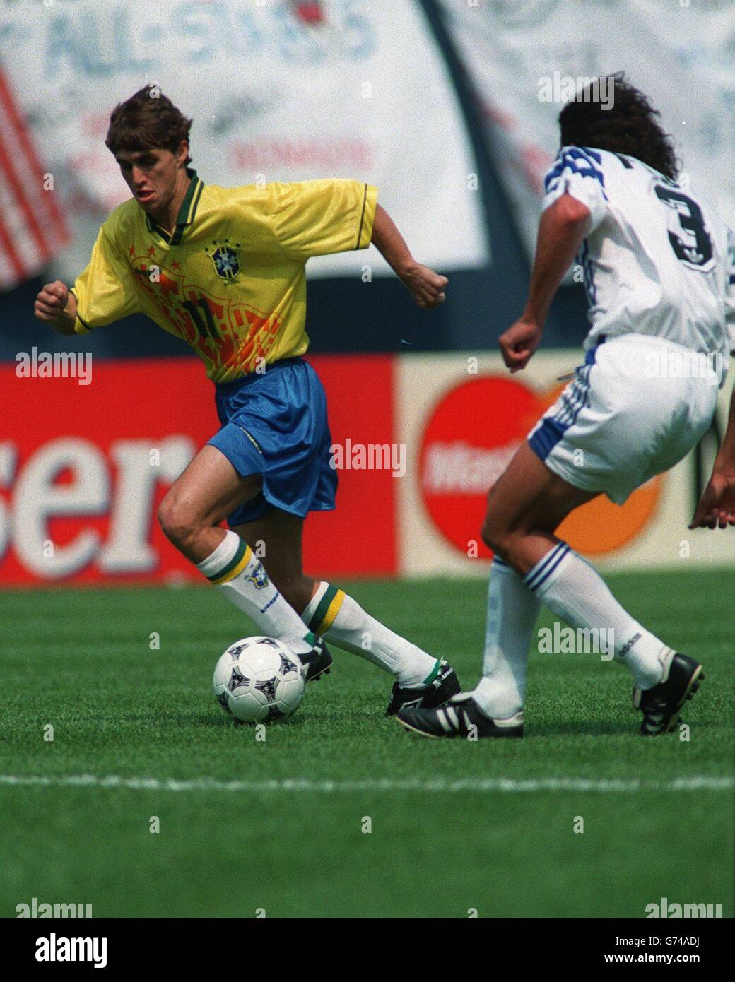 International Soccer - Fifa World Stars Team v Brazil. Savio, Brazil ...