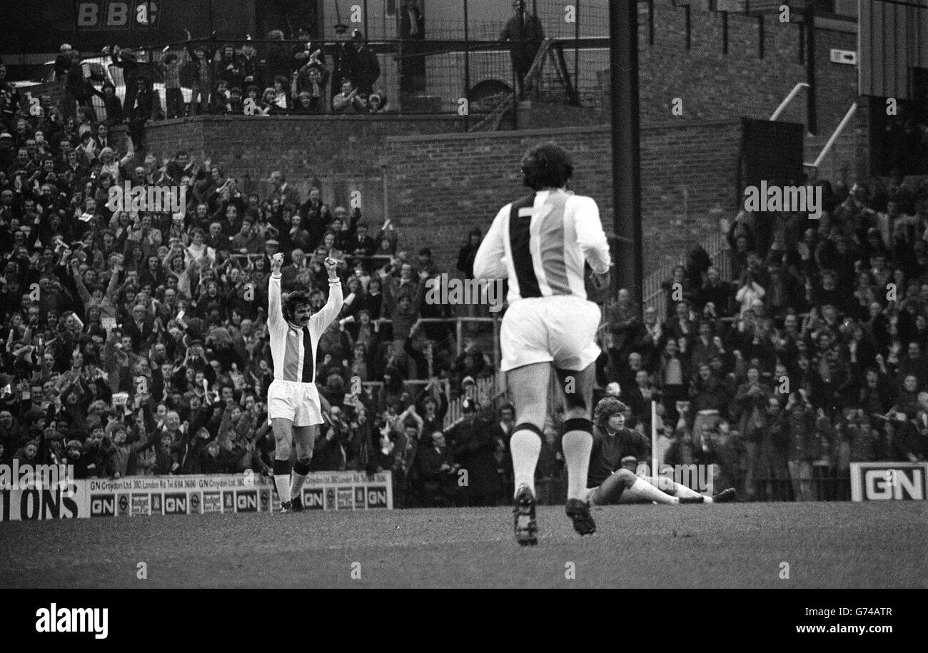 Sport football action b w black and white don rogers hi-res stock ...