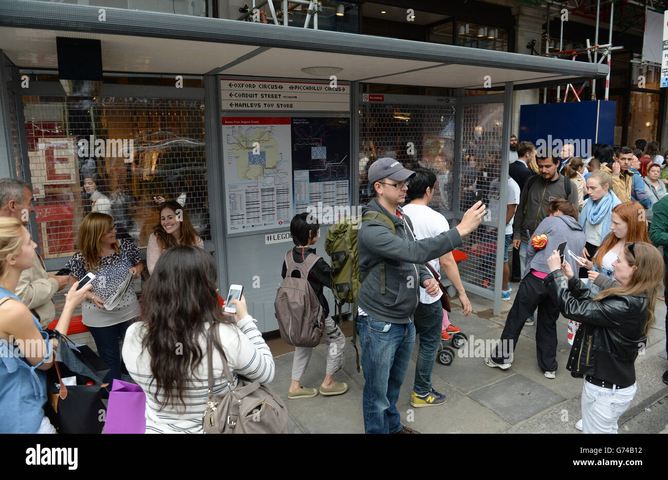 London bus stop constructed hi-res stock photography and images - Alamy