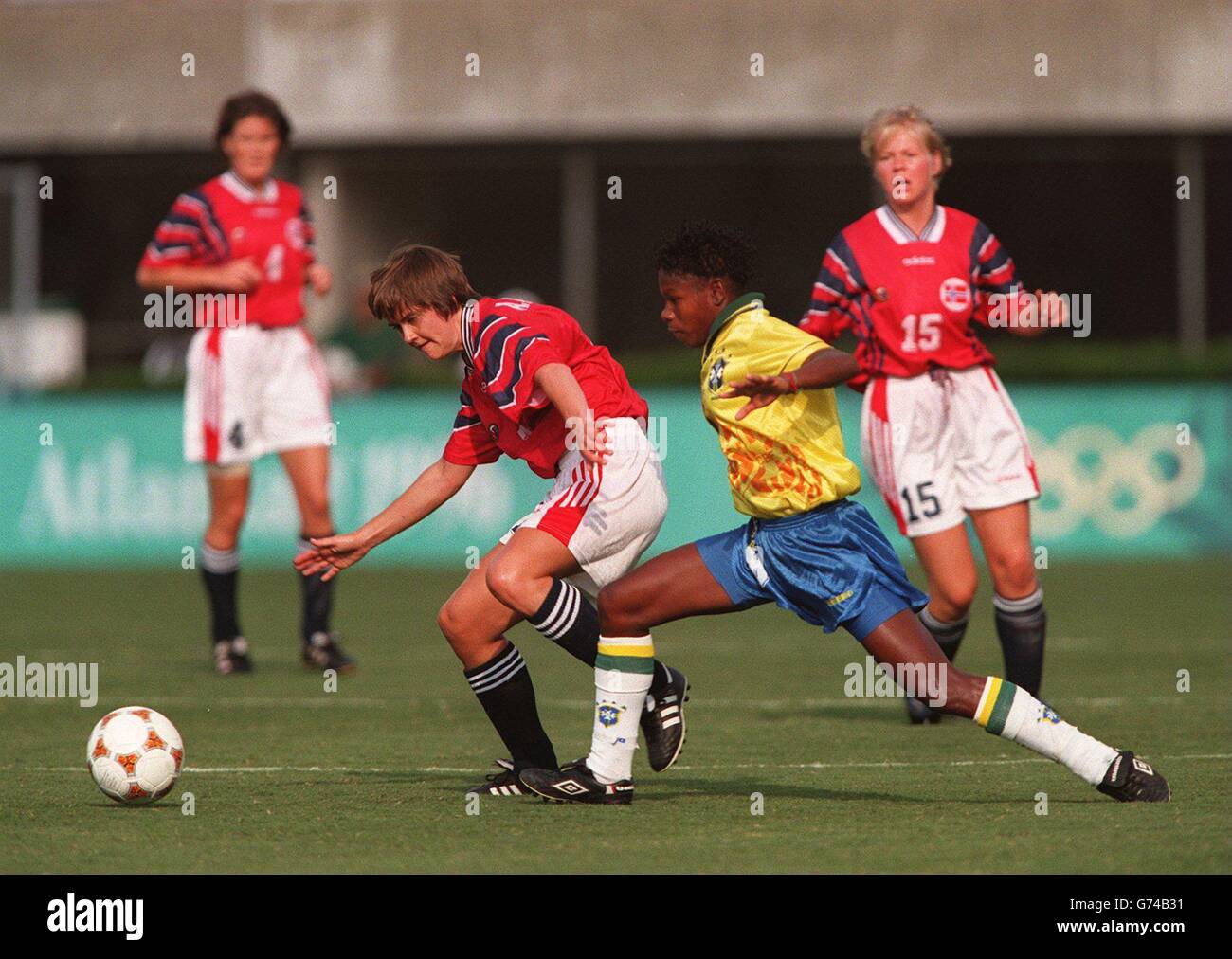 International Soccer Women - Atlanta 1996 - Womens Competition - Brazil ...