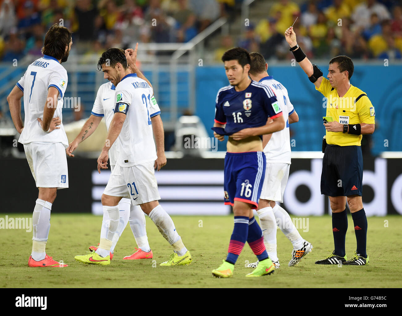 Soccer - FIFA World Cup 2014 - Group C - Japan v Greece - Estadio das ...