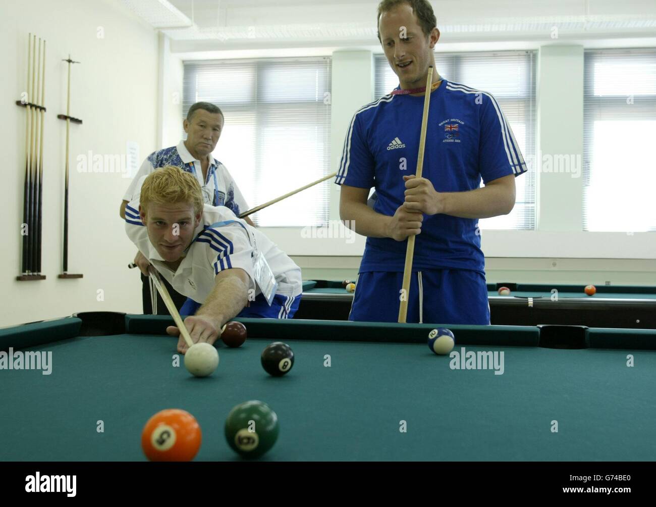 Great Britain hockey players Graham Moodie from Edinburgh (left) and ...