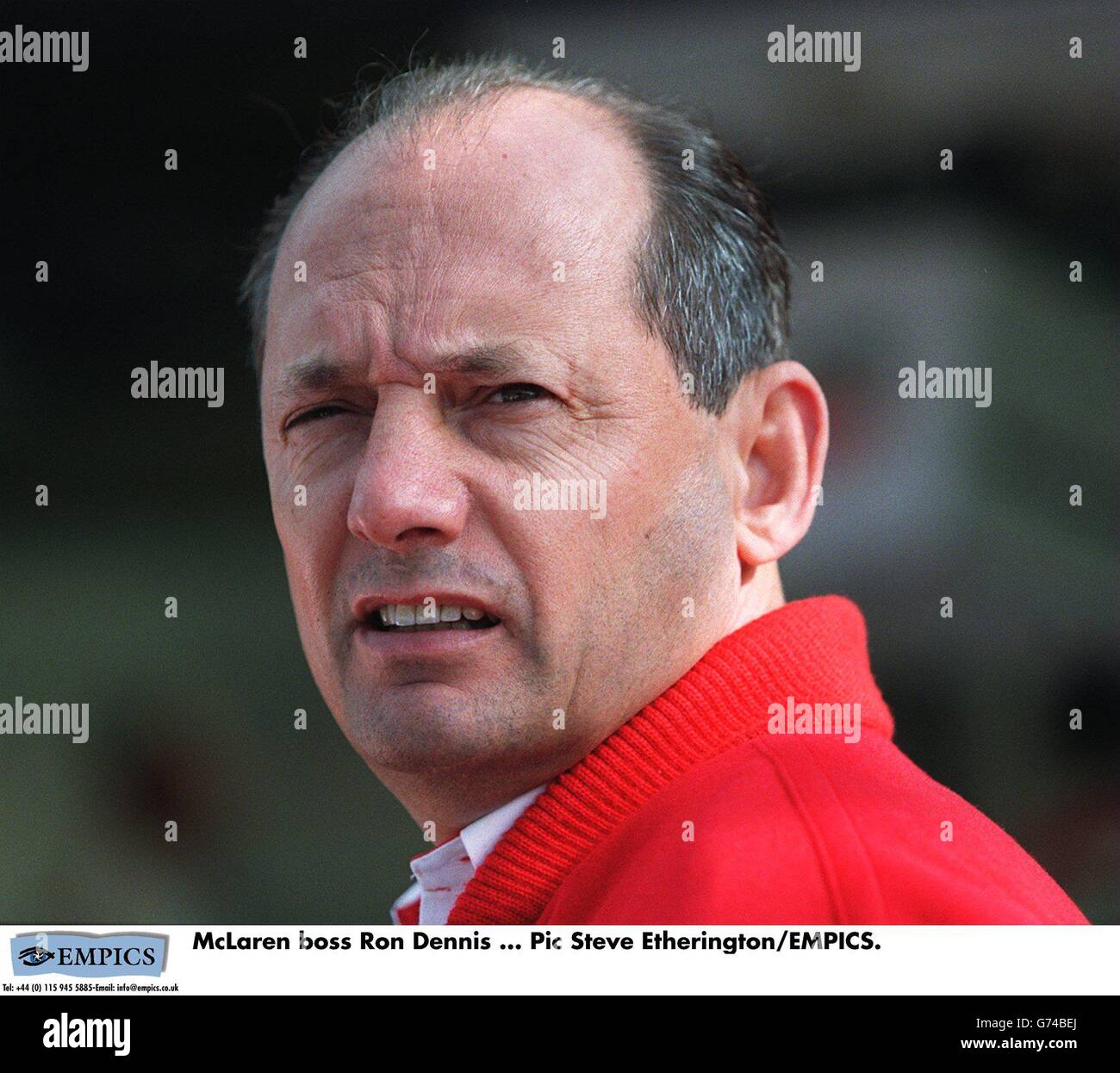 Motor Racing. Belgian Grand Prix. McLaren boss Ron Dennis Stock Photo ...