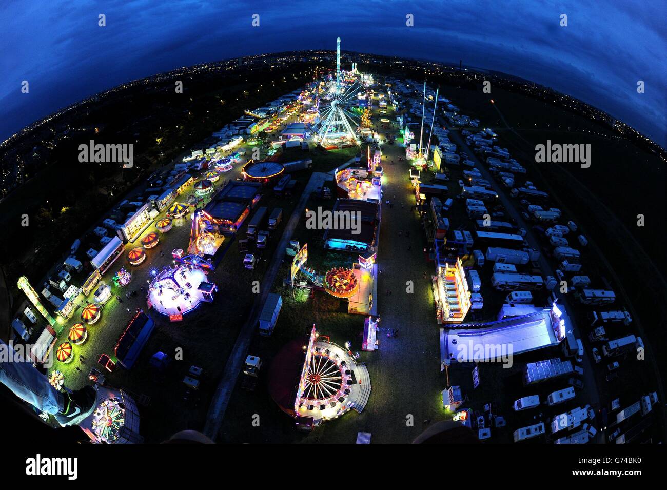 EDS NOTE SHOT USING FISHEYE LENS The Hoppings, the world's biggest ...