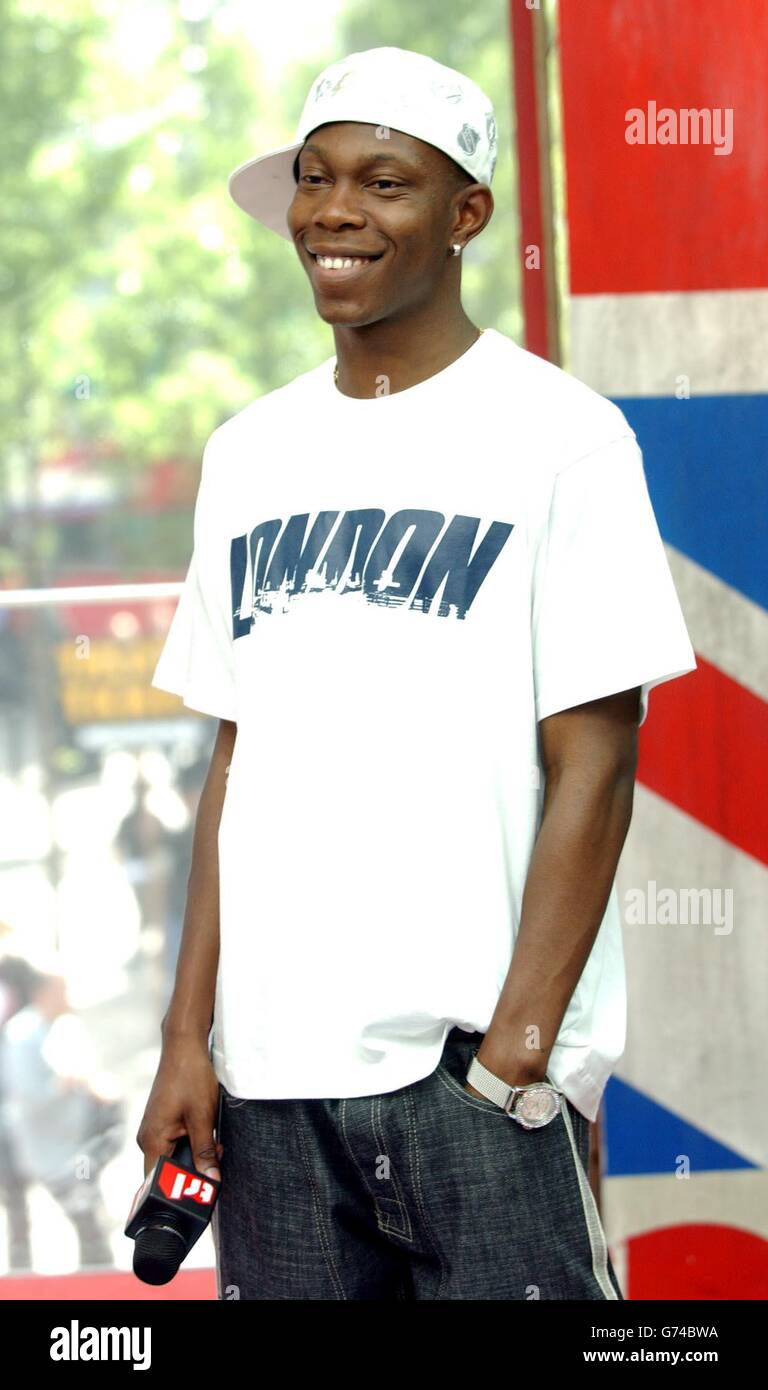 Singer Dizzee Rascal during his guest appearance on MTV's TRL - Total ...