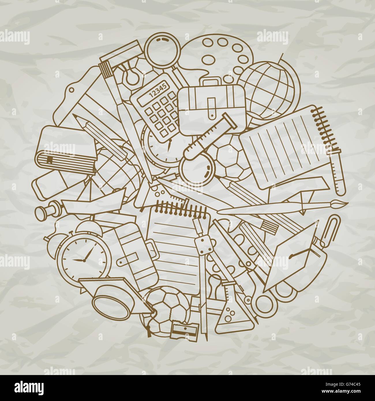 Art supply icons Stock Vector Images - Alamy