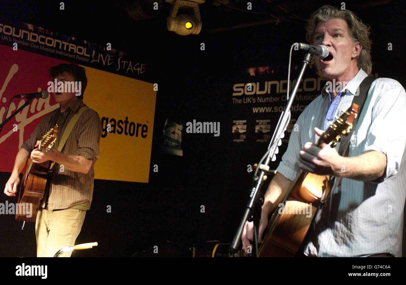 The Finn Brothers Virgin Stock Photo - Alamy