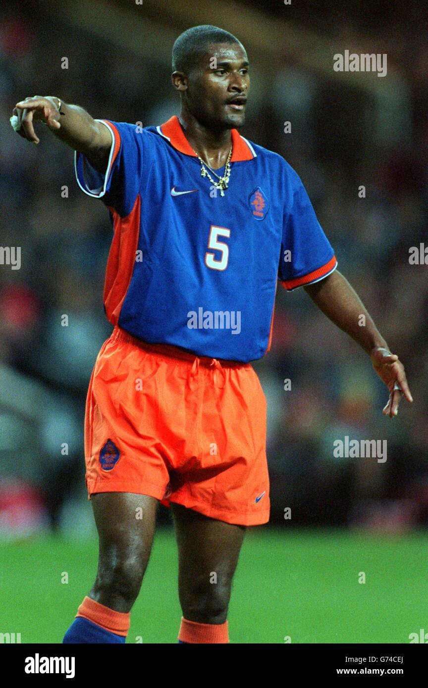 Soccer - World Cup Qualifier - Wales v Holland. Winston Bogarde ...