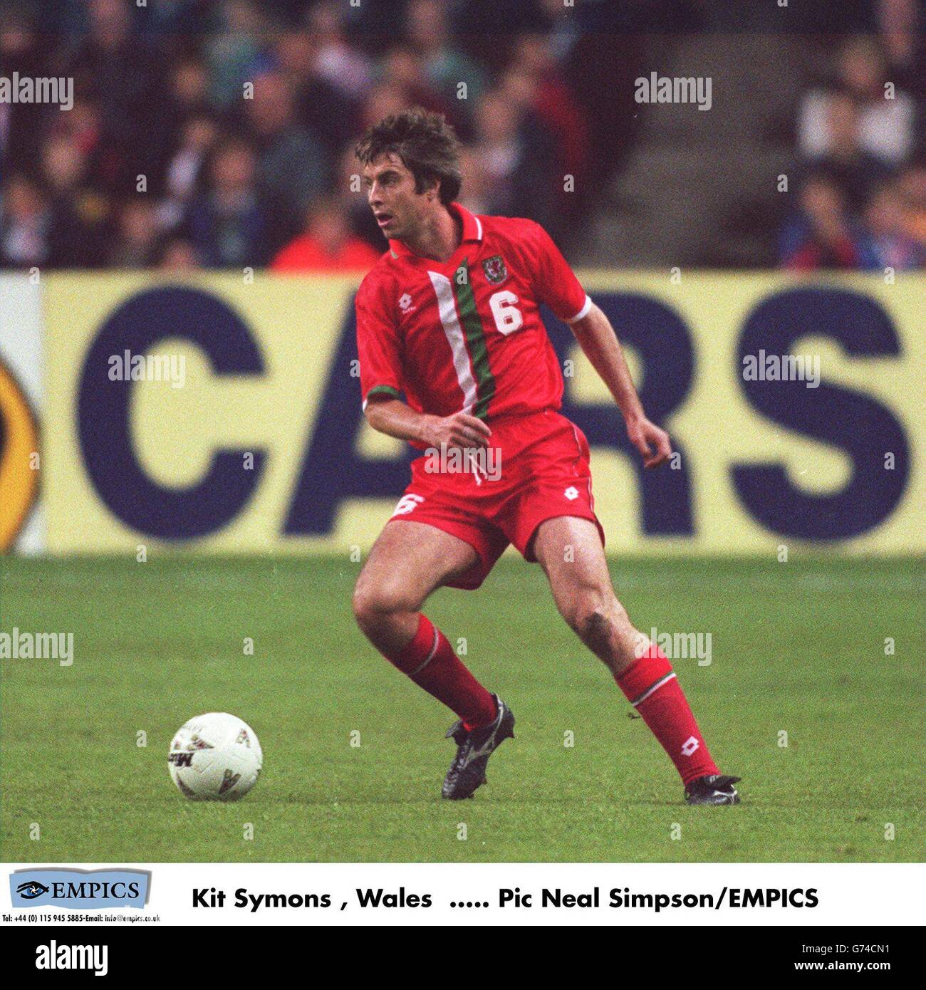 International Soccer - Wales v Holland [Netherlands]. Kit Symons ...