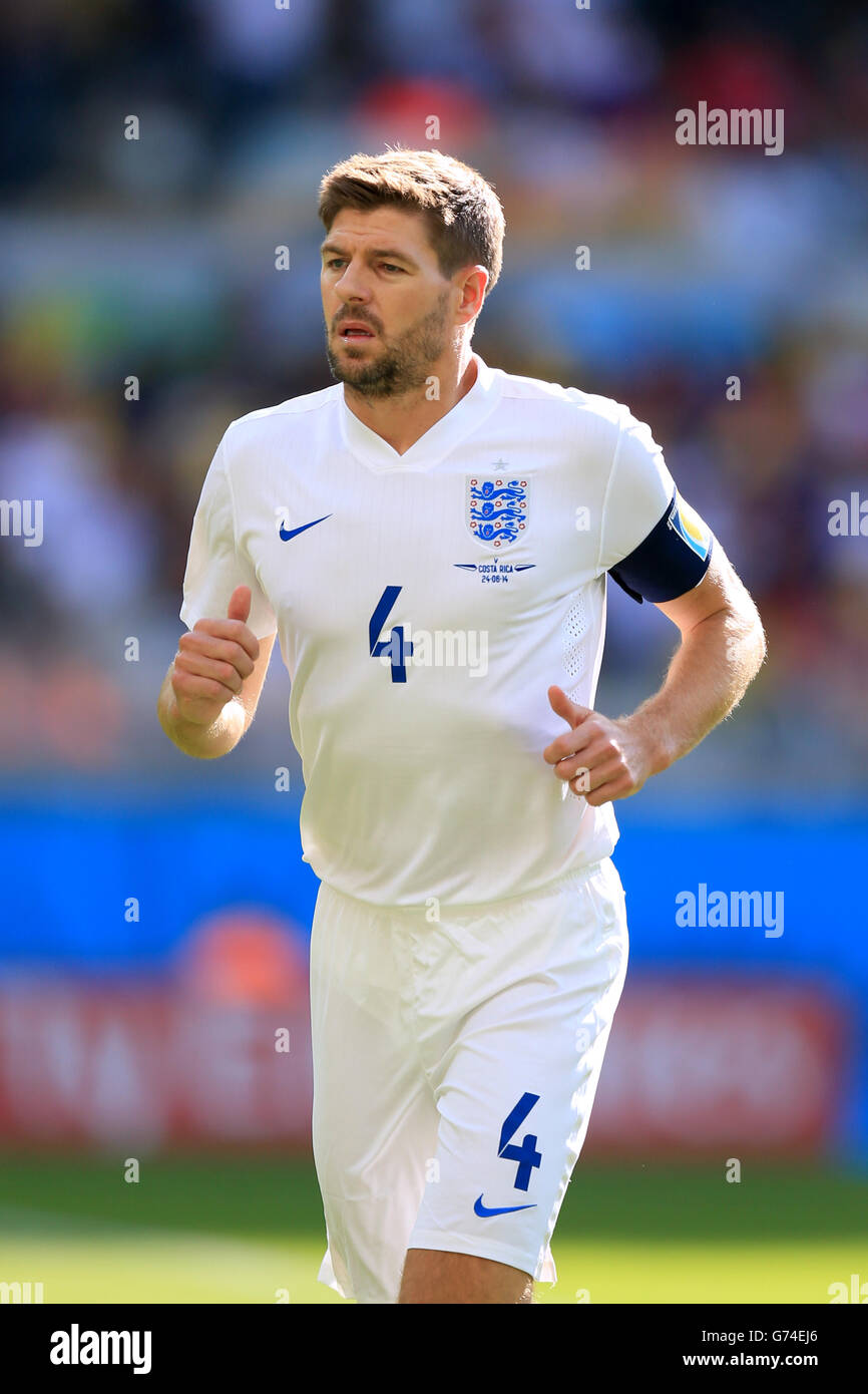 England's Steven Gerrard in action during the FIFA World Cup, Group D ...