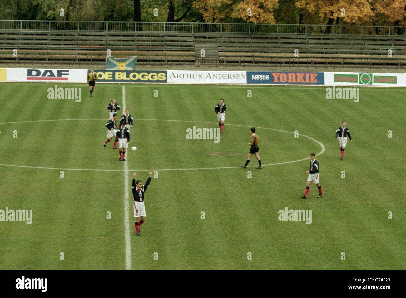 Soccer world cup qualifier estonia v scotland hi-res stock photography ...