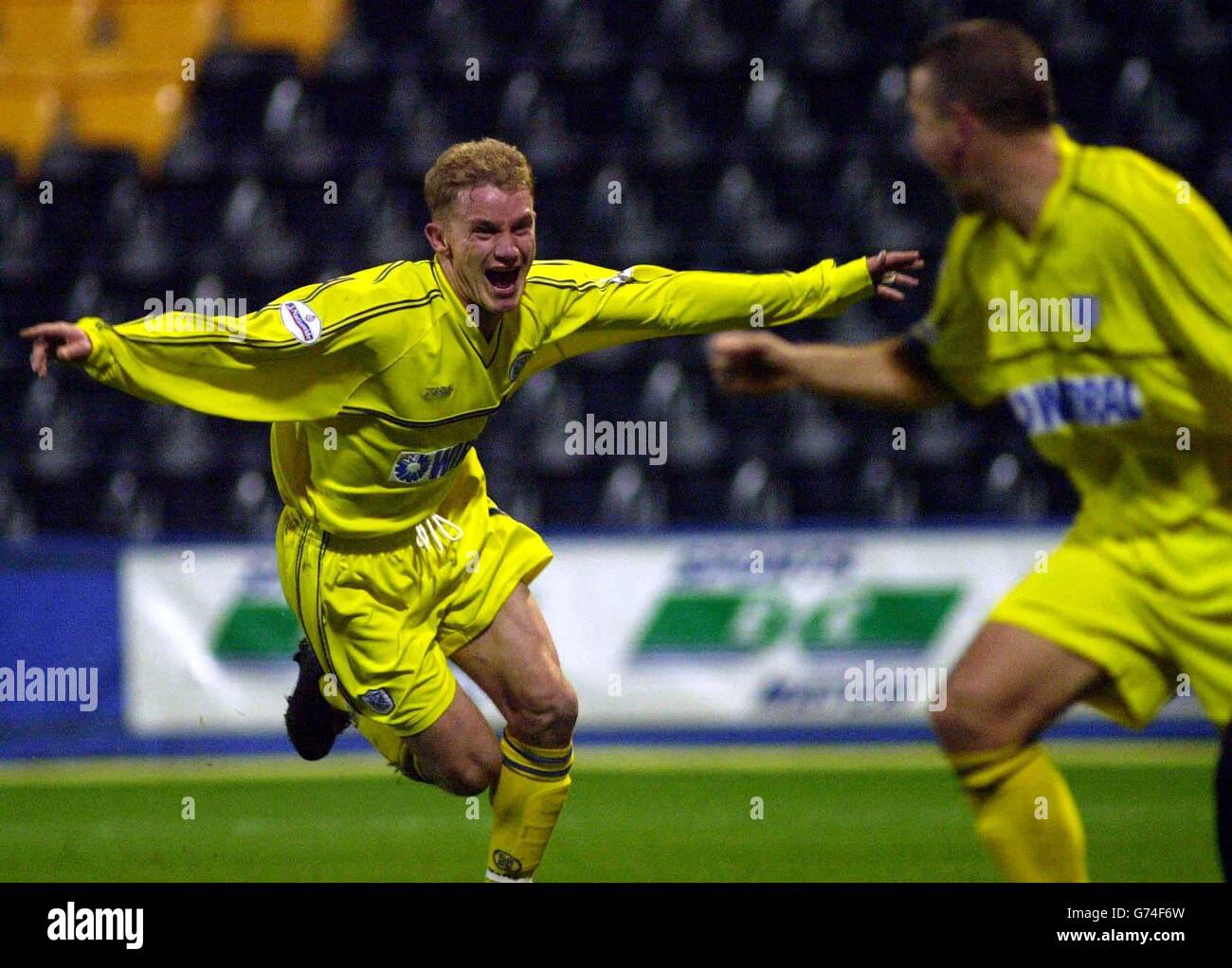 Tranmere Rovers' Stuart Barlow celebrates his winning goal against ...
