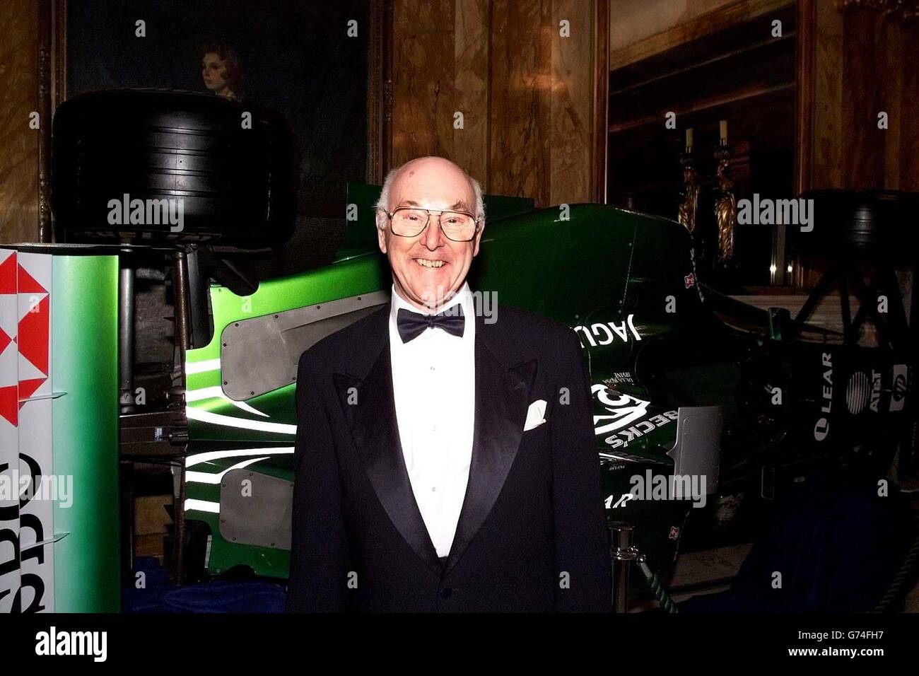 Murray Walker enters the lobby during the Murray Walker retirement ...