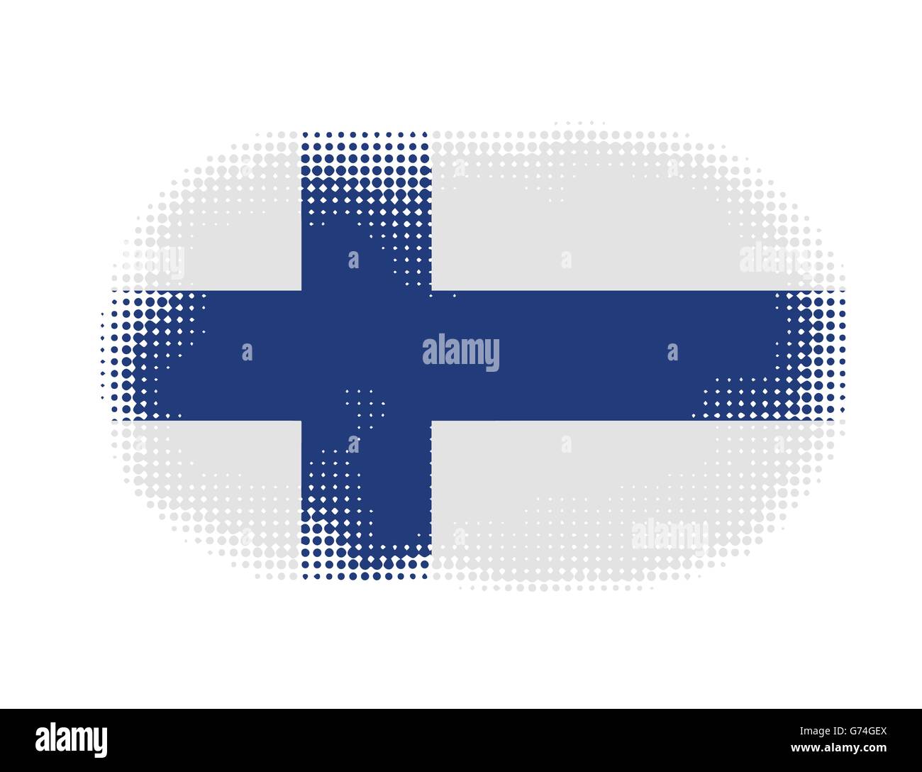 Finland flag symbol halftone vector background illustration Stock ...