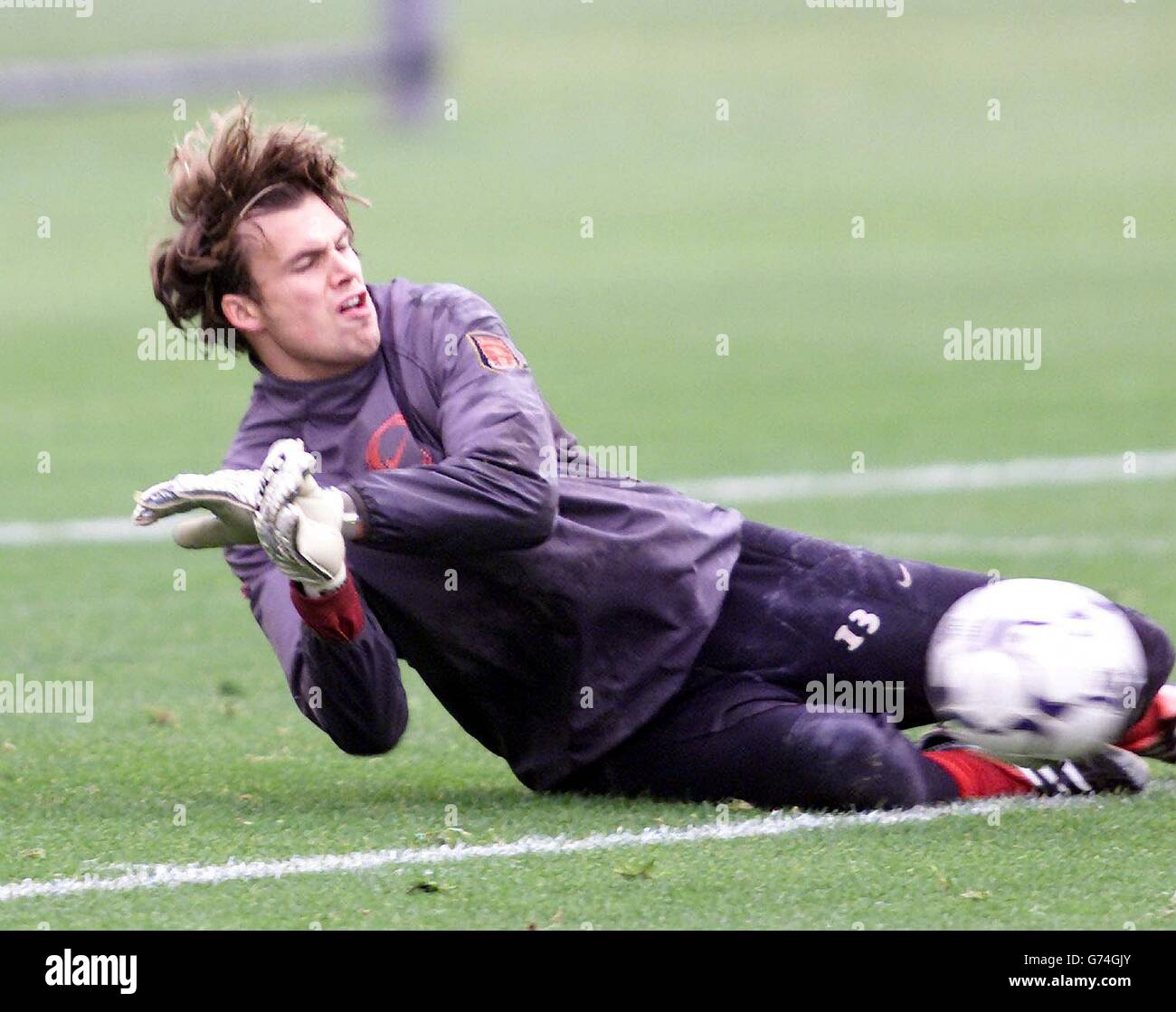 Arsenal's Stuart Taylor during training at the London Colney training ...
