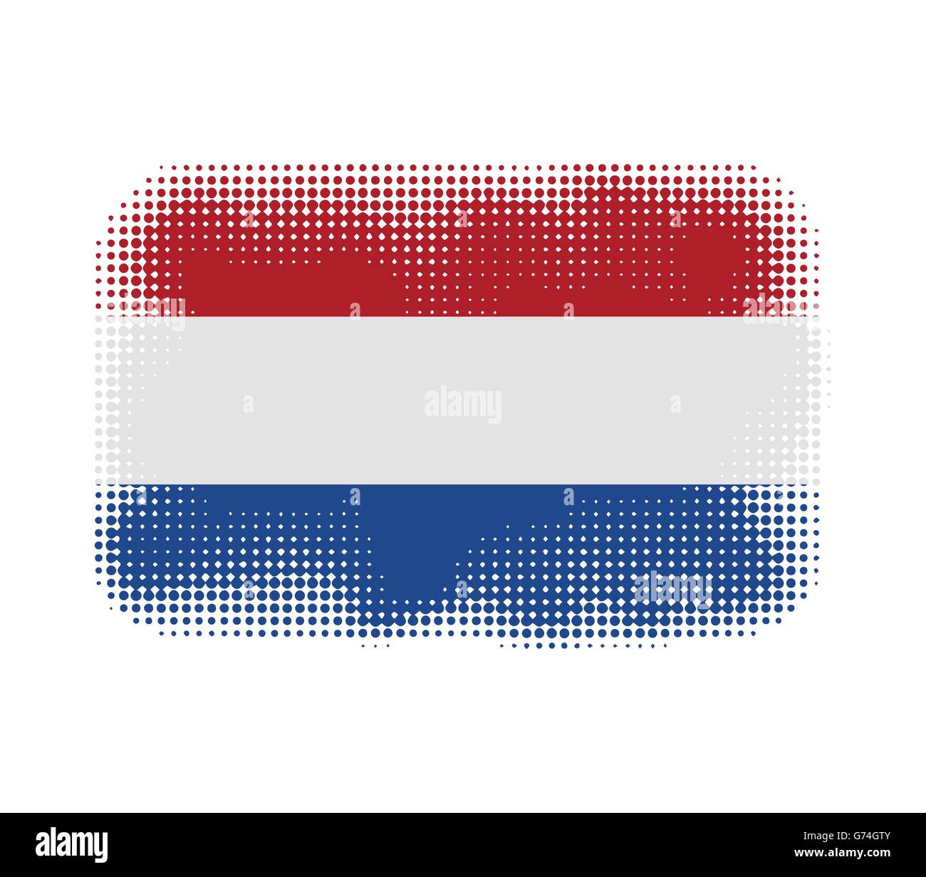 Holland flag symbol halftone vector background illustration Stock ...