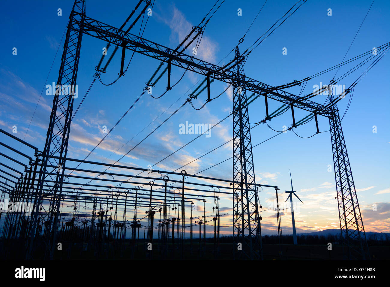Substation Vienna Southeast, Austrian Power Grid, Wien, Vienna, Austria ...