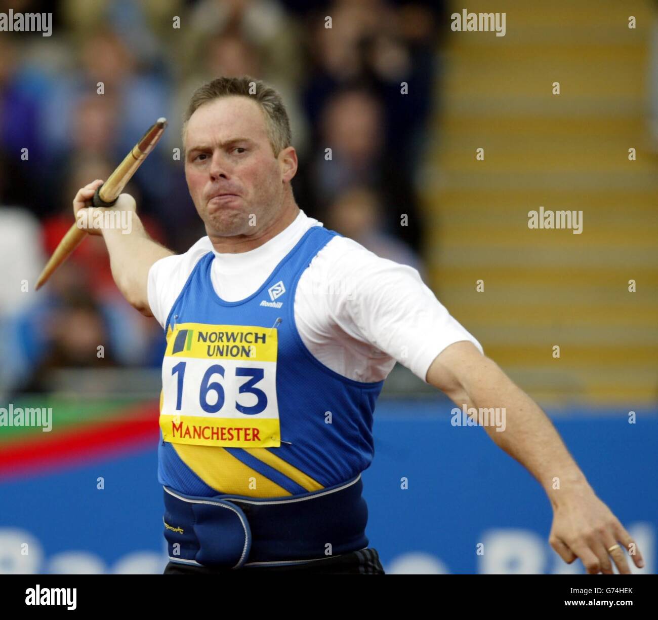 Mick Hill Norwich Union Olympic Trials Stock Photo - Alamy