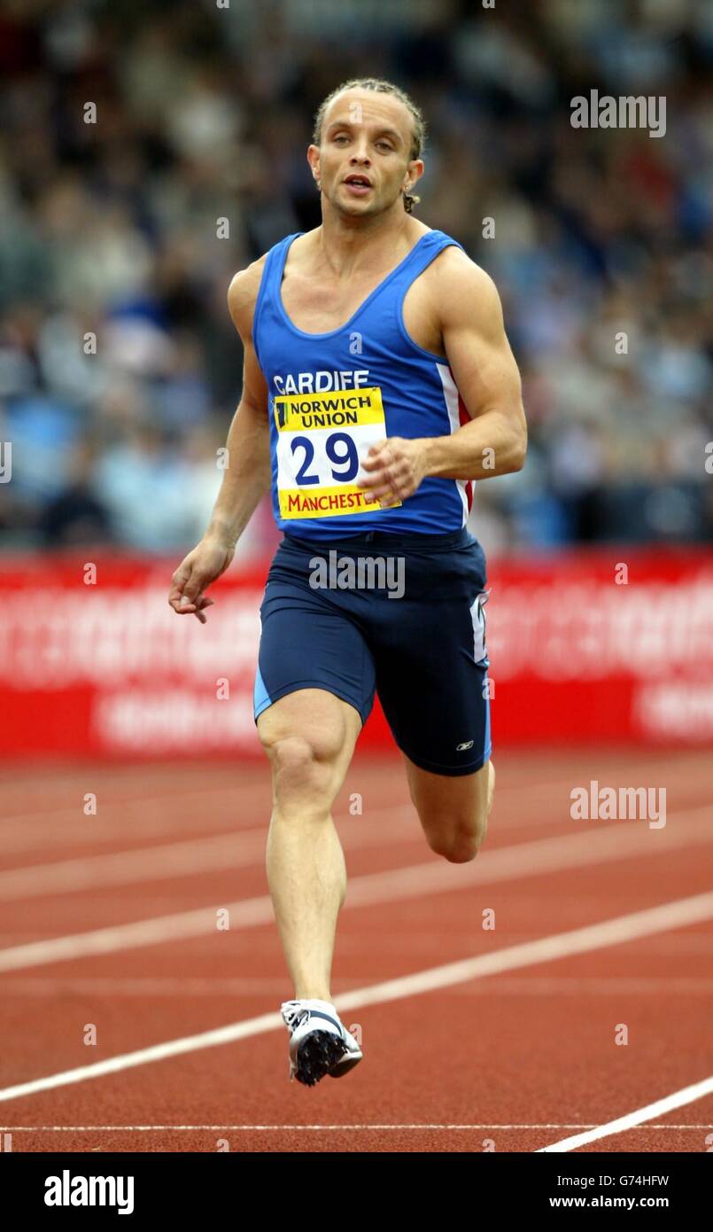 Jamie Baulch during the 400m on day two of the Norwich Union Trials and ...