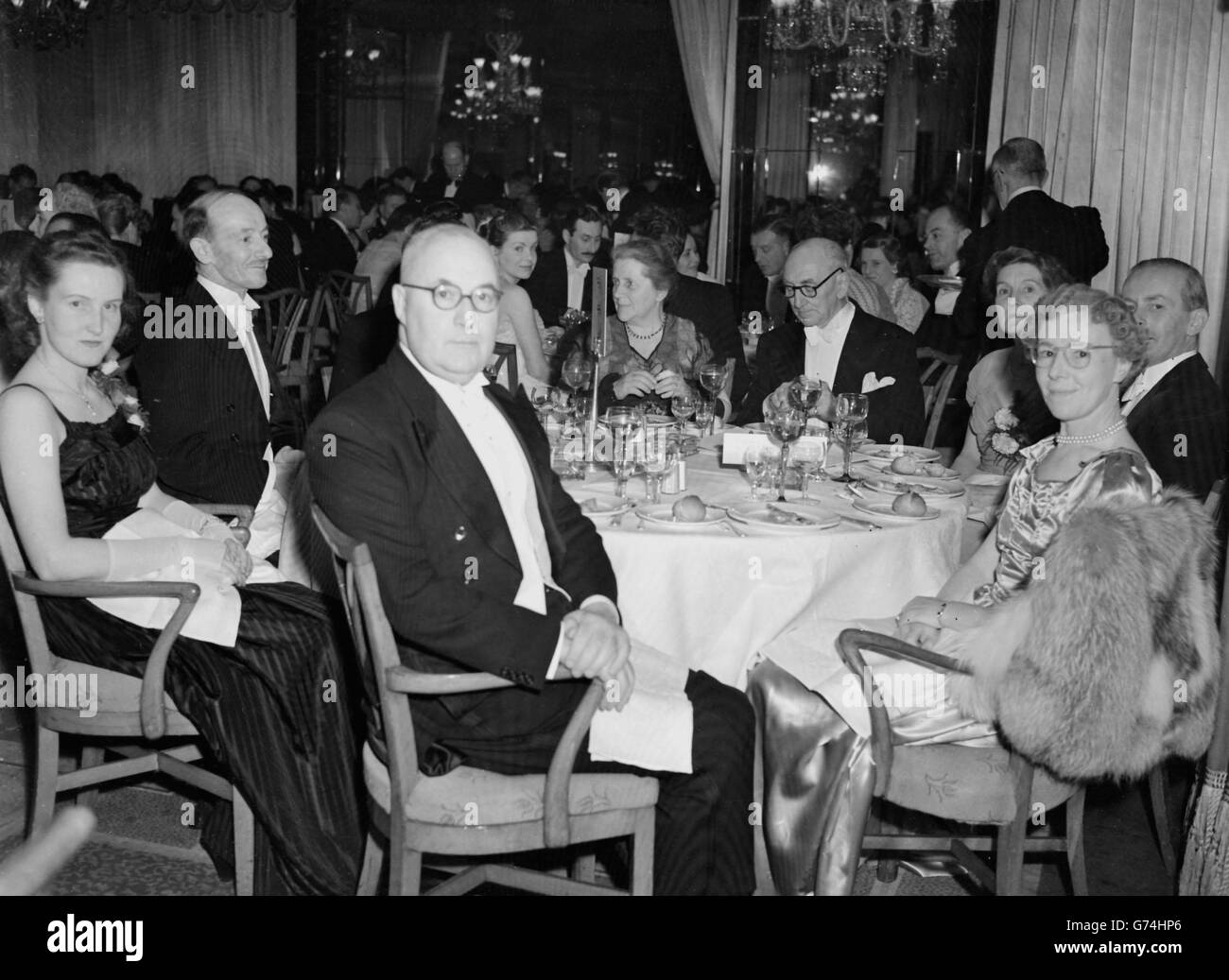 Annual dinner Black and White Stock Photos & Images - Alamy