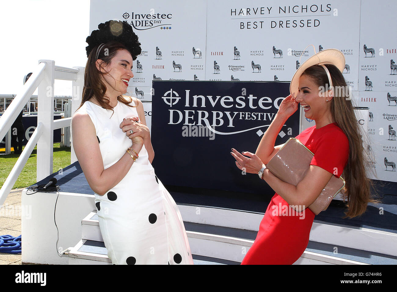Winner of the best dressed competition Rosia Divito (right) with judge ...