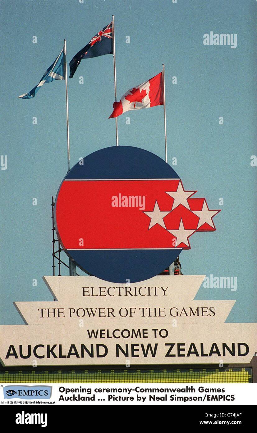 14th Commonwealth Games - Auckland 1990 - New Zealand. Opening ceremony ...