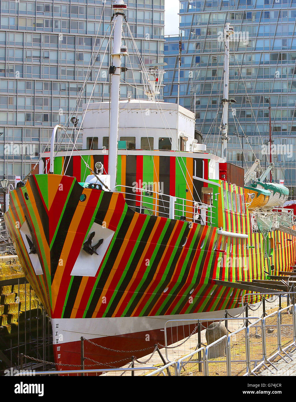 Former Liverpool pilot boat Edmund Gardner in Albert Docks, Liverpool ...