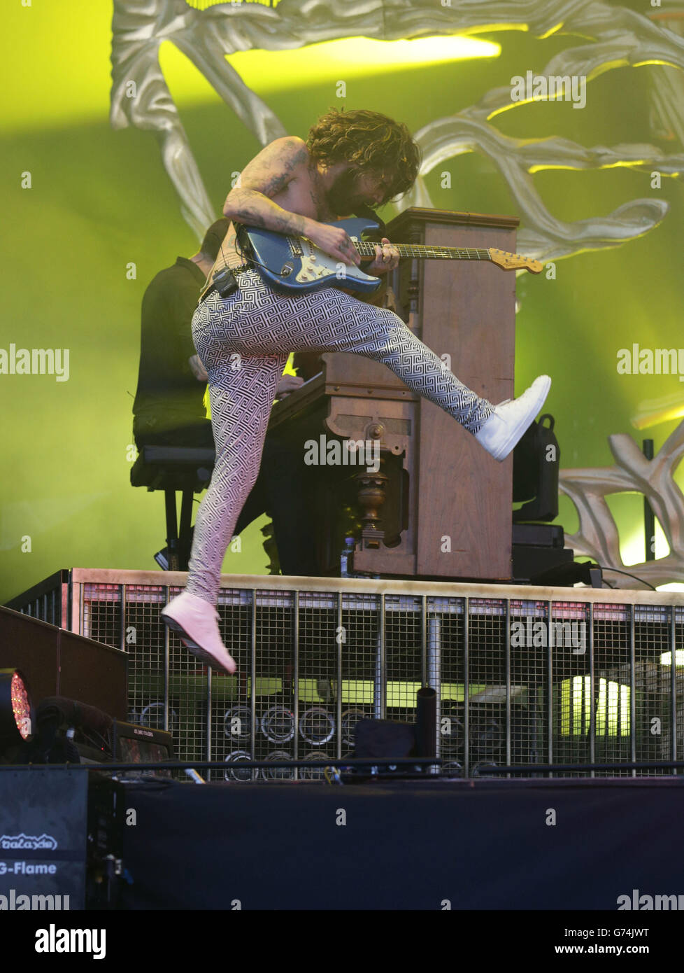 Simon Neil of Biffy Clyro performing on the Main Stage at the Isle of ...